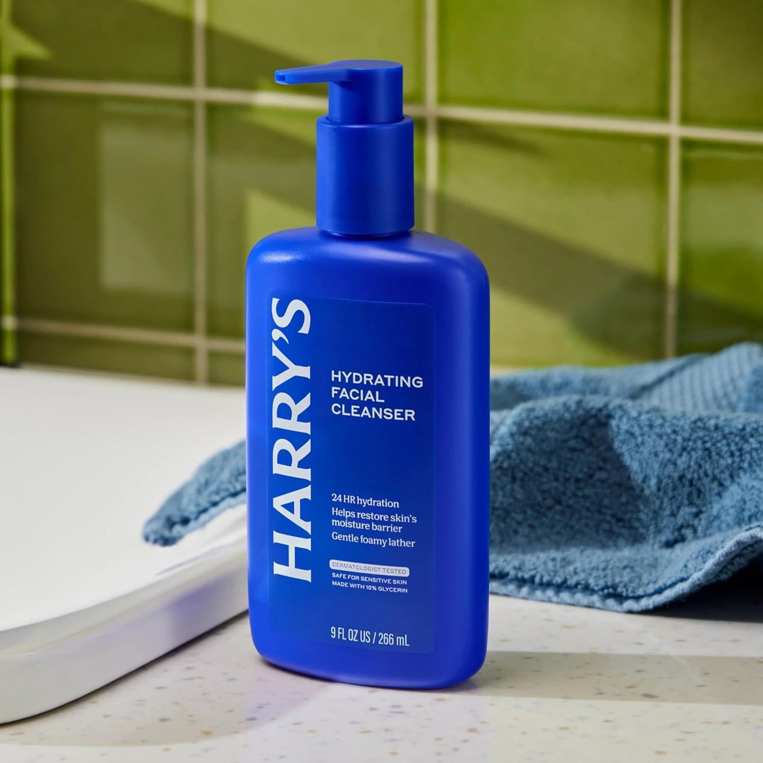 Harry’s Hydrating Facial Cleanser for Men, Gentle Face Wash with 10% ...
