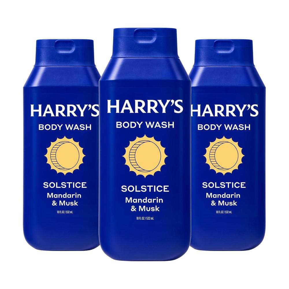 Harry’s Men’s Body Wash – Solstice – (3 Pack) 18 fl oz – Shower Gel for ...