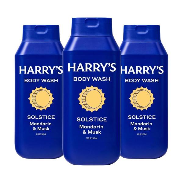 Harry’s Men’s Body Wash – Solstice – (3 Pack) 18 fl oz – Shower Gel for ...
