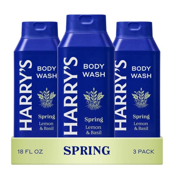 Harry’s Men’s Body Wash – Solstice – (3 Pack) 18 fl oz – Shower Gel for ...